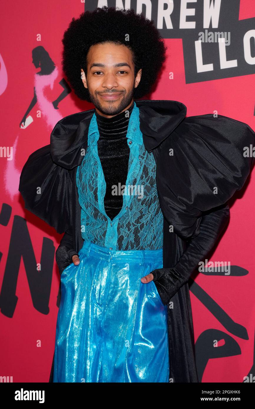Jordan Dobson attends the "Bad Cinderella" musical opening night at the ...