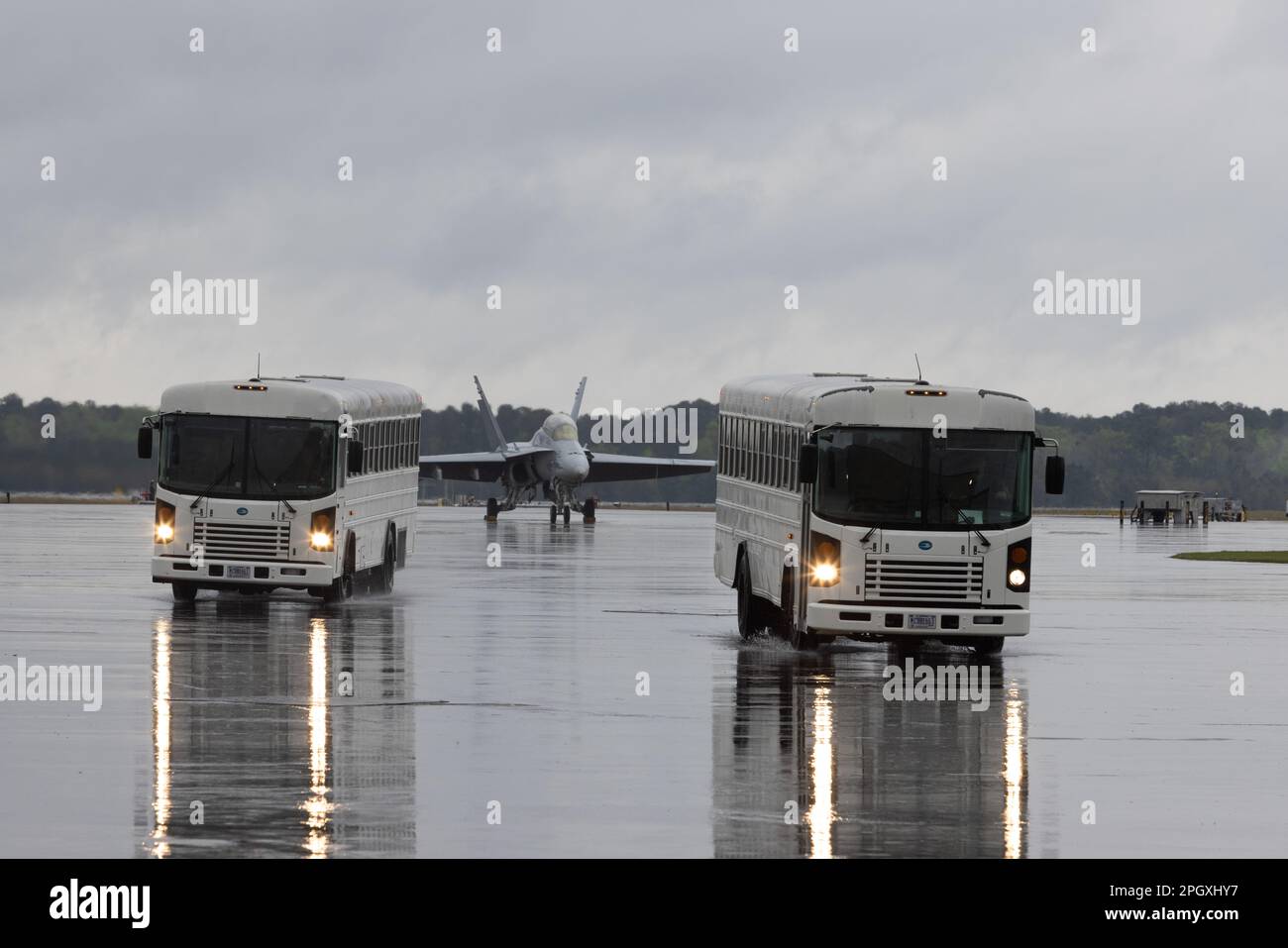 U.S. Marines with Marine Fighter Attack Squadron (VMFA) 312, return ...