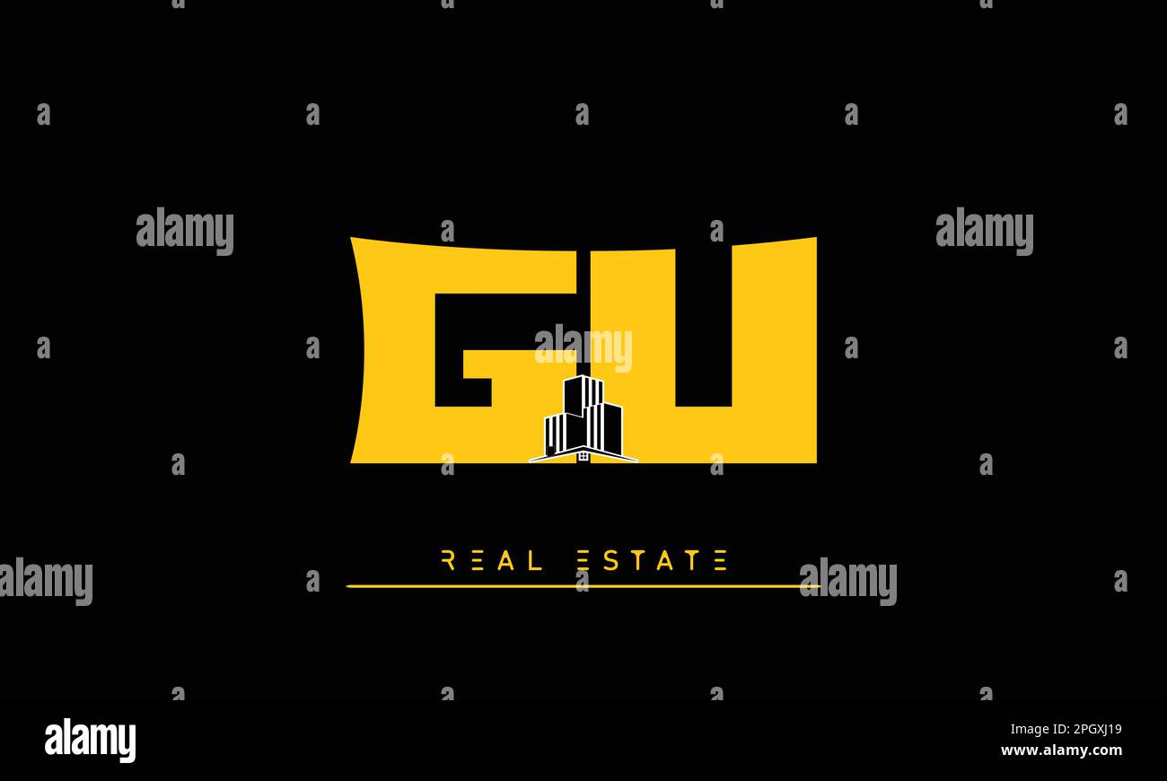 Gu real estate logo hi-res stock photography and images - Alamy