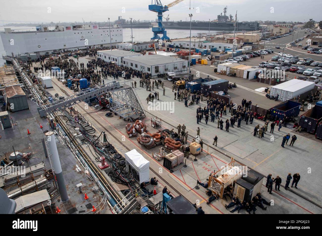 SAN DIEGO (March 14, 2023) Sailors assigned to the Nimitz-class ...