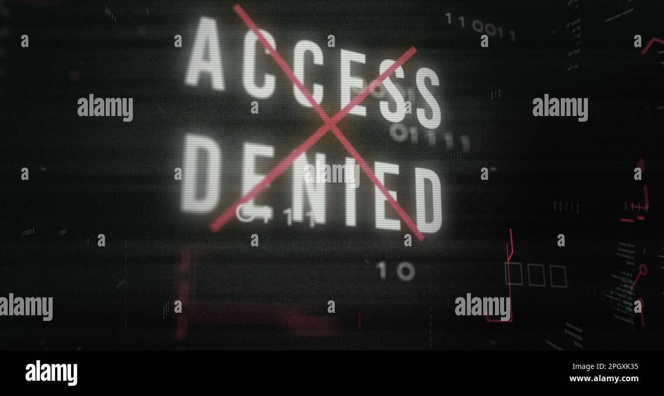 Animation access denied data processing hi-res stock photography and images - Alamy