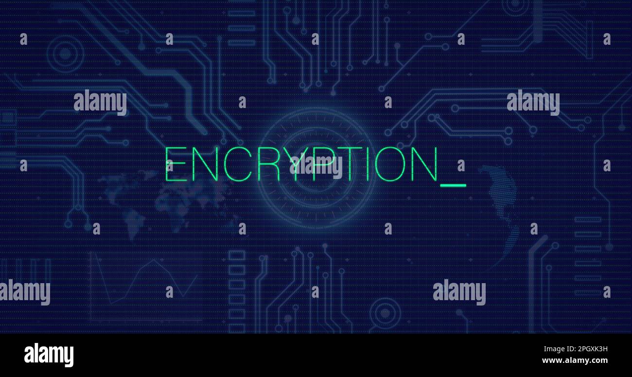 Image of encryption text, circuit board and data processing Stock Photo - Alamy
