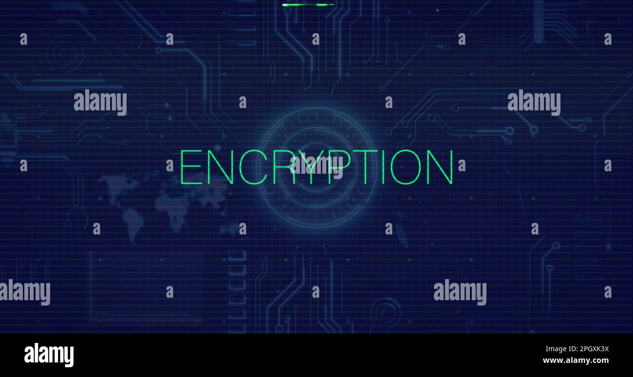 Image of encryption text, circuit board and data processing Stock Photo ...
