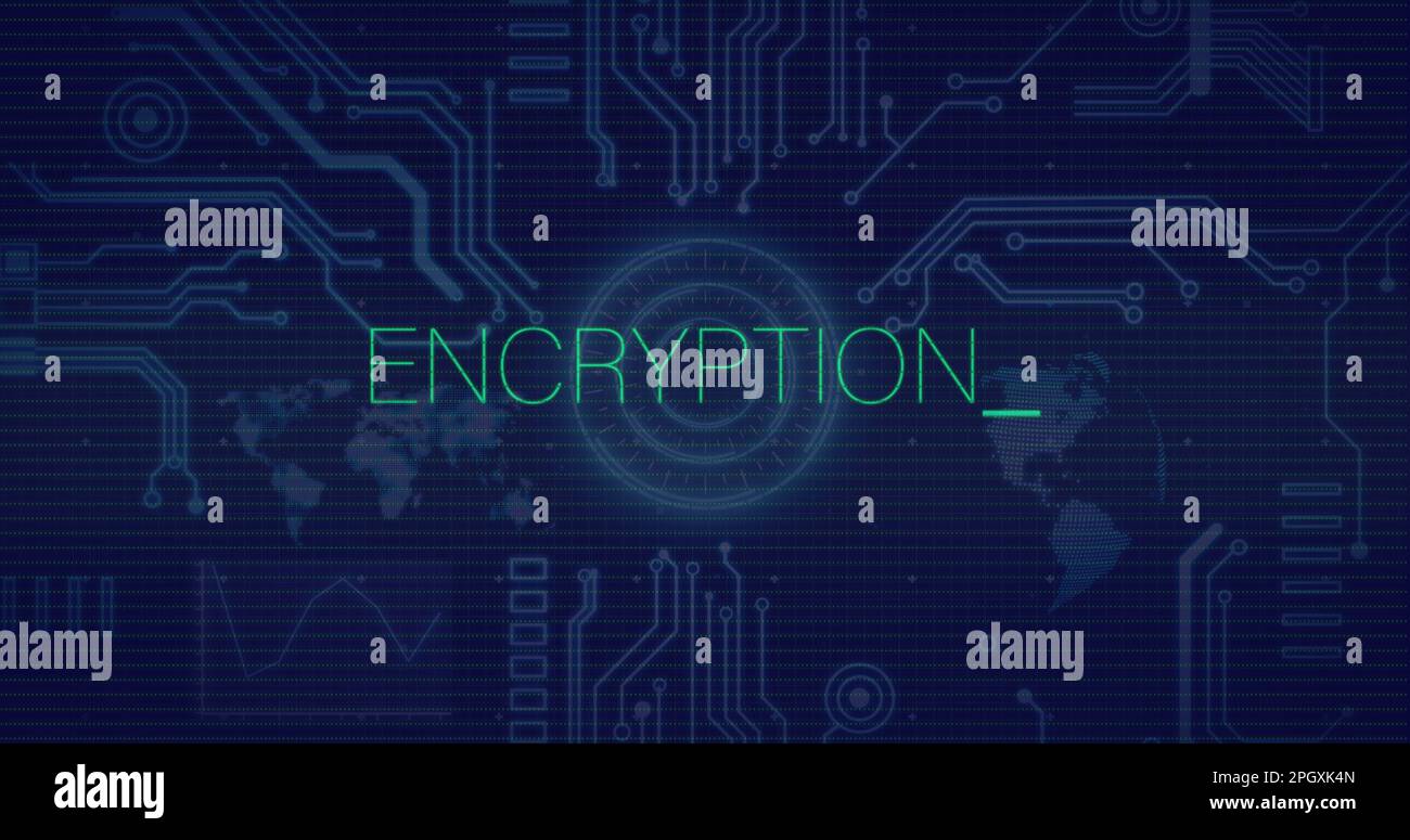 Image of encryption text, circuit board and data processing Stock Photo - Alamy