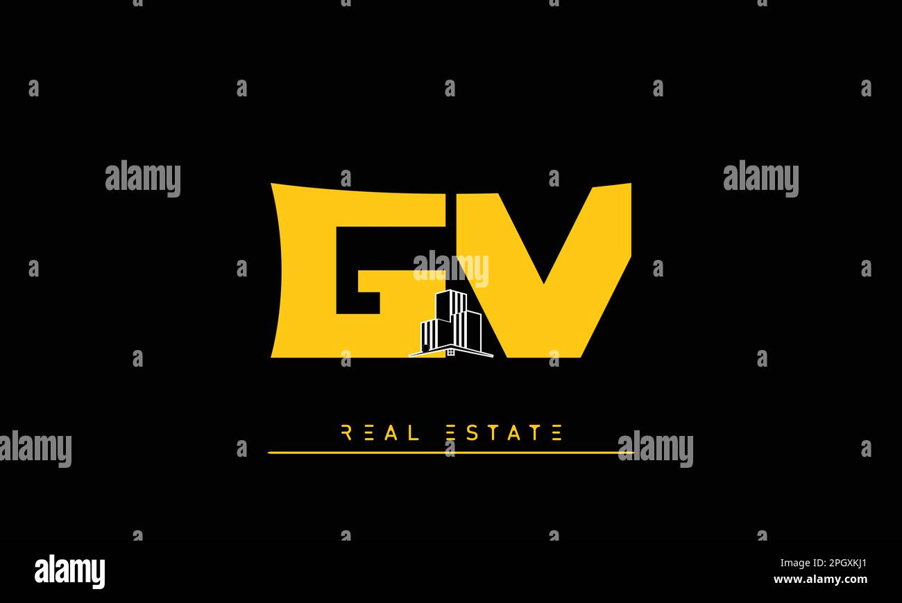 Gv real estate logo hi-res stock photography and images - Alamy