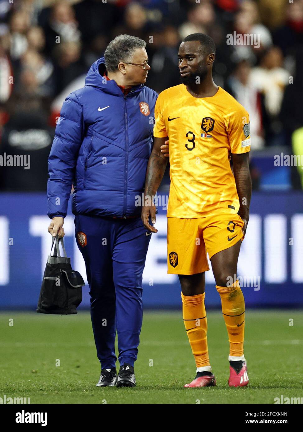 SAINT-DENIS - Lutsharel Geertruida of Holland during the UEFA EURO 2024 ...