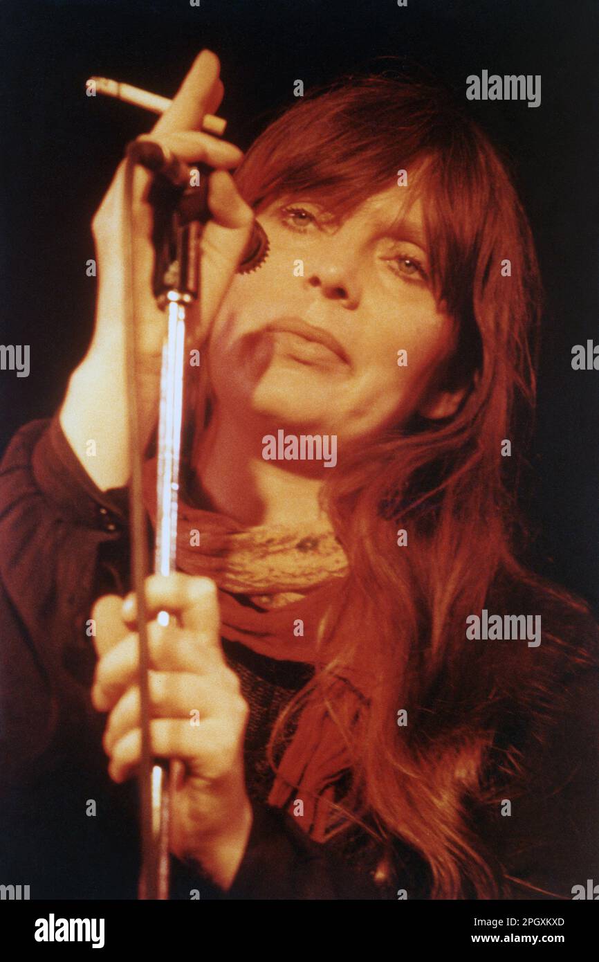 Rock and roll singer Nico, formerly of the Velvet Underground ...