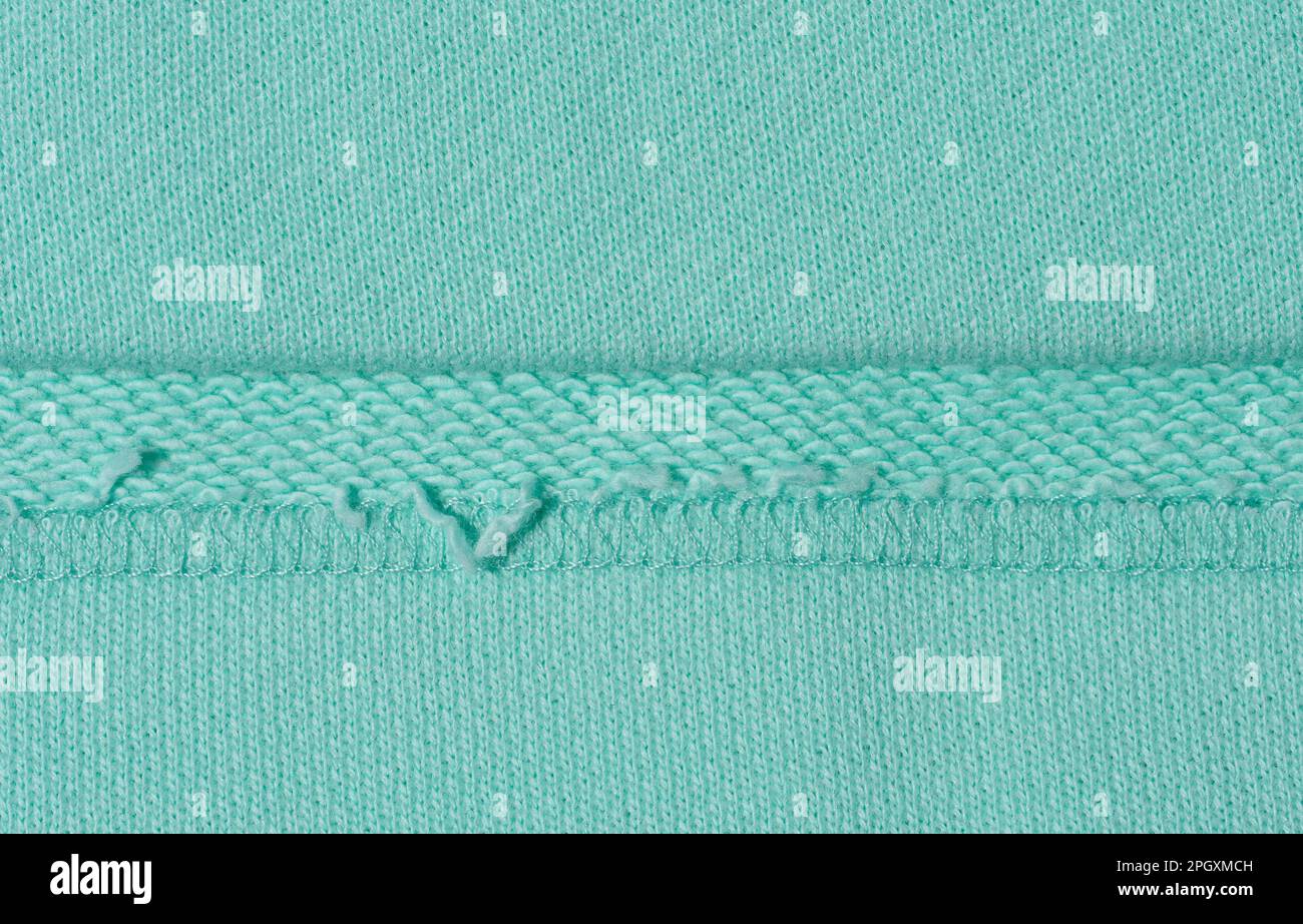 Cotton mint-colored fabric texture for making clothes, close up Stock ...