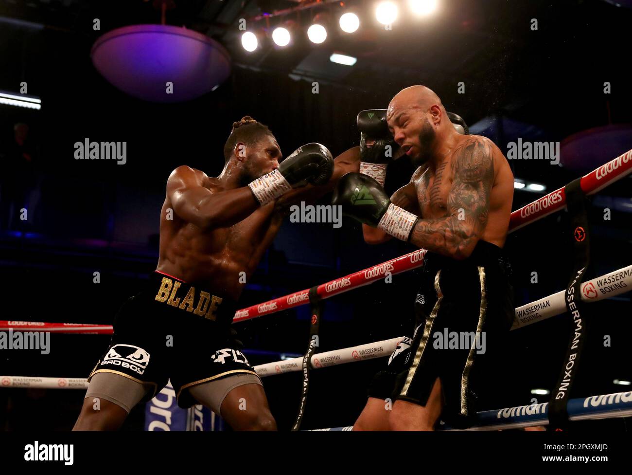 Boris Crighton (left) and Lyndon Arthur in action during their Light ...