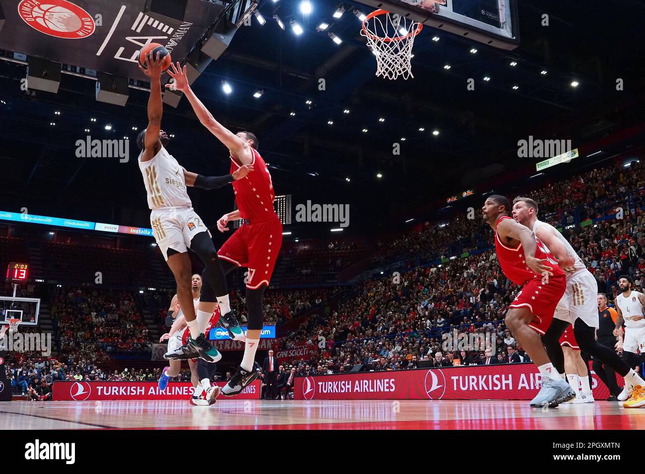 Milan, Italy. 24th Mar, 2023. Isaac Bonga (FC Bayern Munich) during EA7 ...