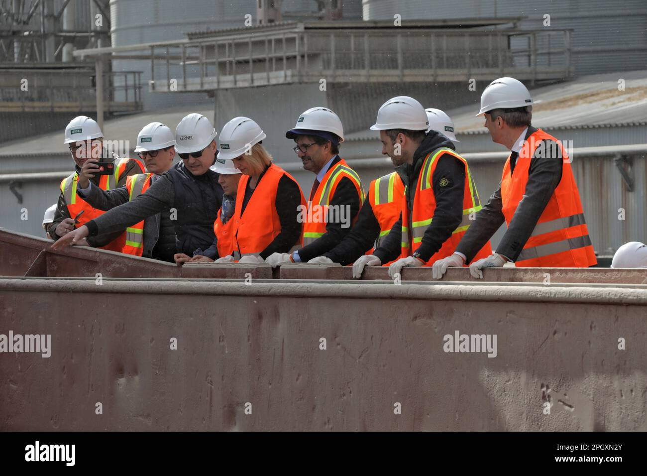 ODESA, UKRAINE - MARCH 24, 2023 - Participants of the visit of ...