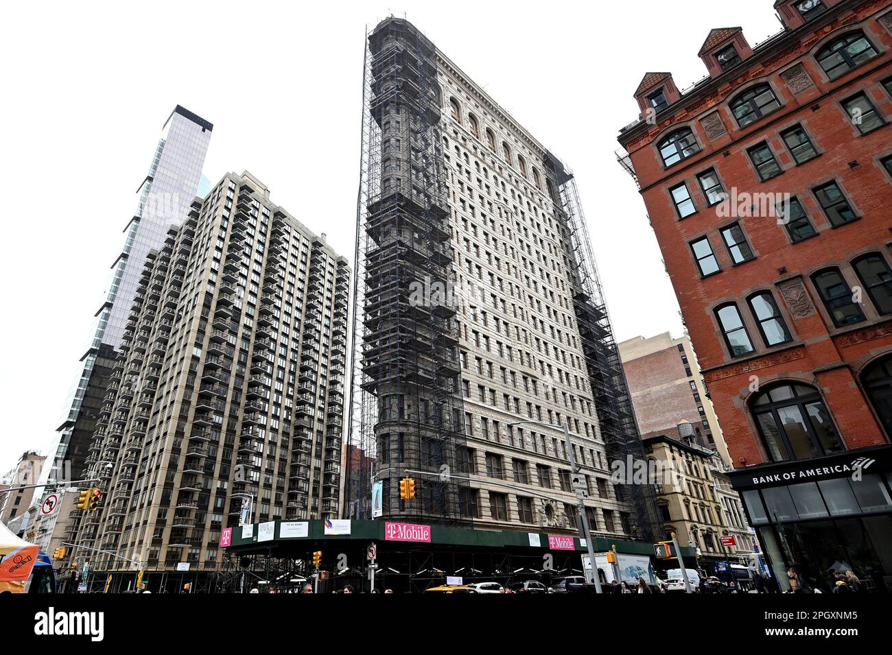 New York, USA. 24th Mar, 2023. View of the iconic Flatiron Building at ...