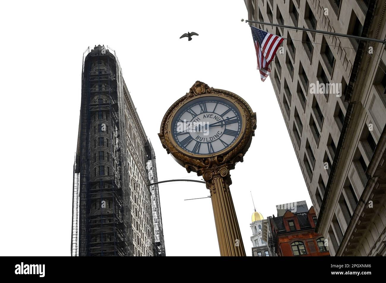 New York, USA. 24th Mar, 2023. View of the iconic Flatiron Building at ...