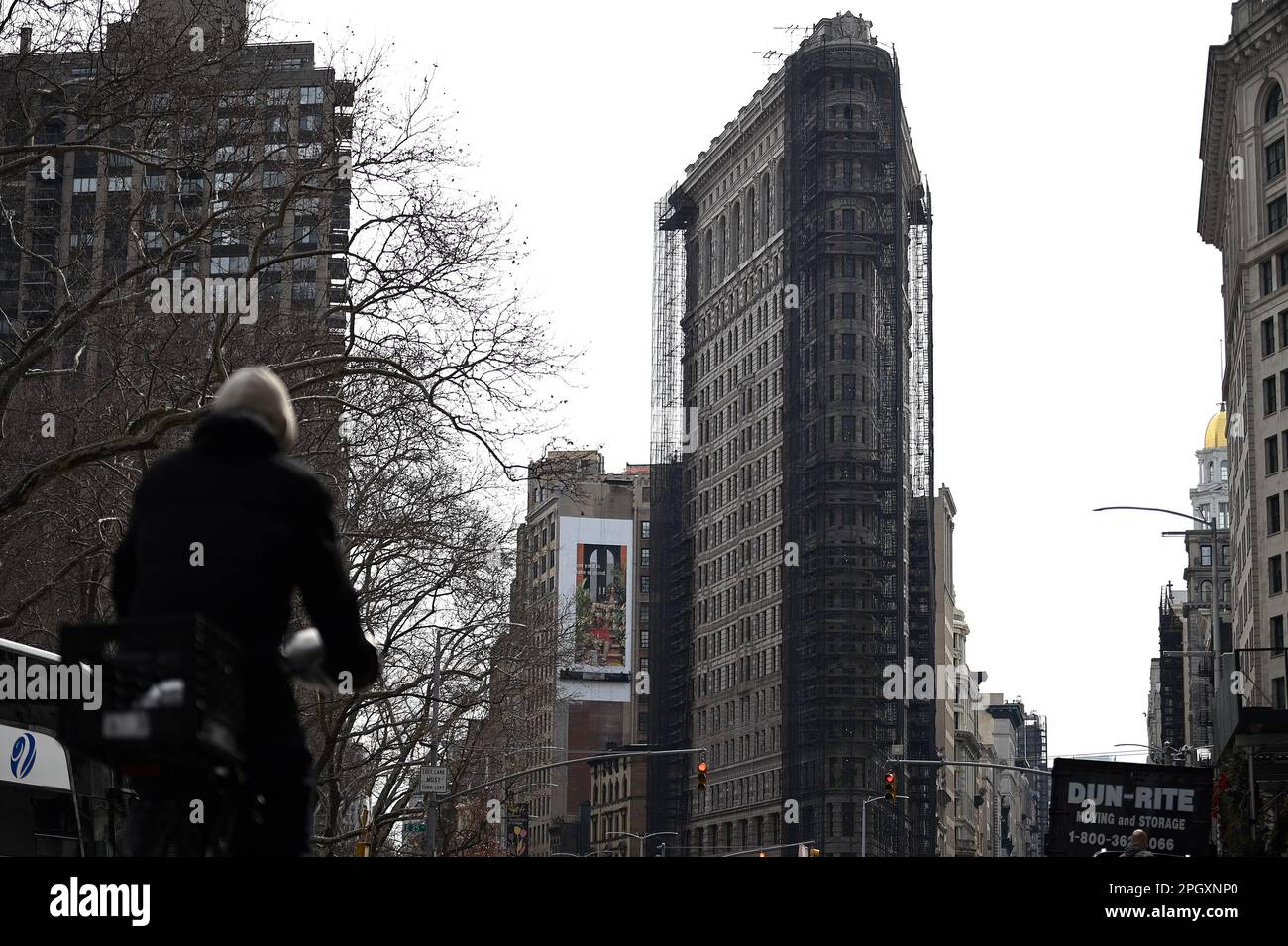 New York, USA. 24th Mar, 2023. View of the iconic Flatiron Building at ...