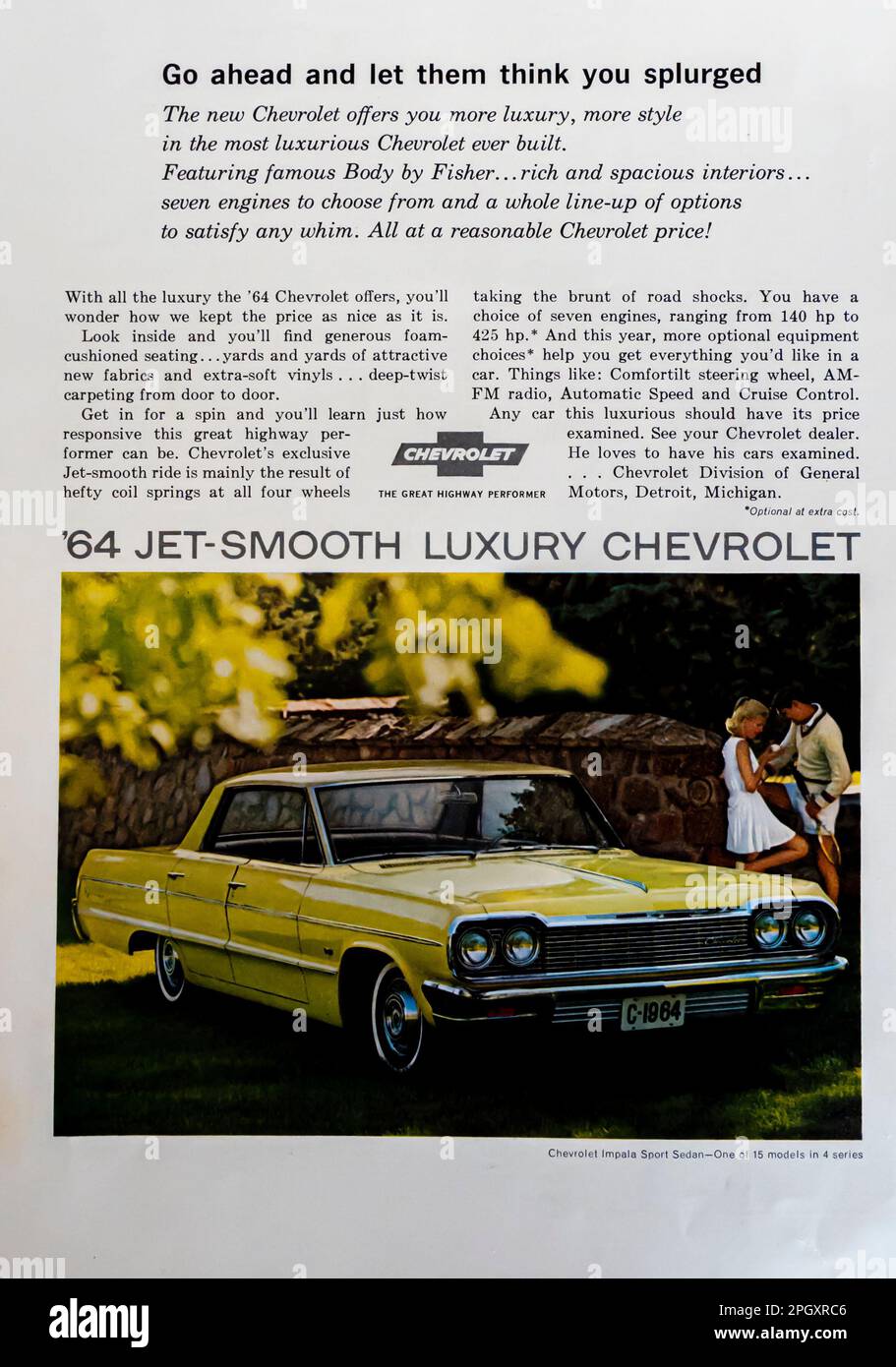 '64 Jet-Smooth Luxury Chevrolet advert in a Natgeo magazine, February ...
