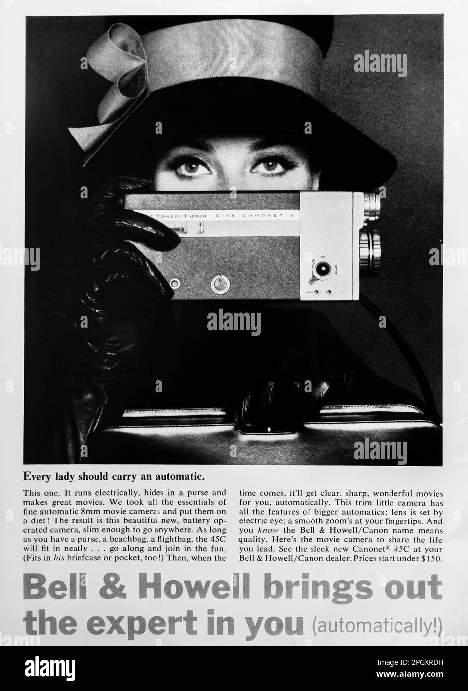 Canon camera 60's Black and White Stock Photos & Images - Alamy