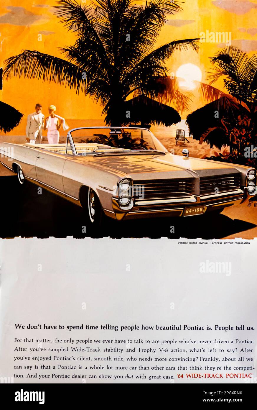 '64 Wide-Track Pontiac advert in a Natgeo magazine, , February 1964 ...