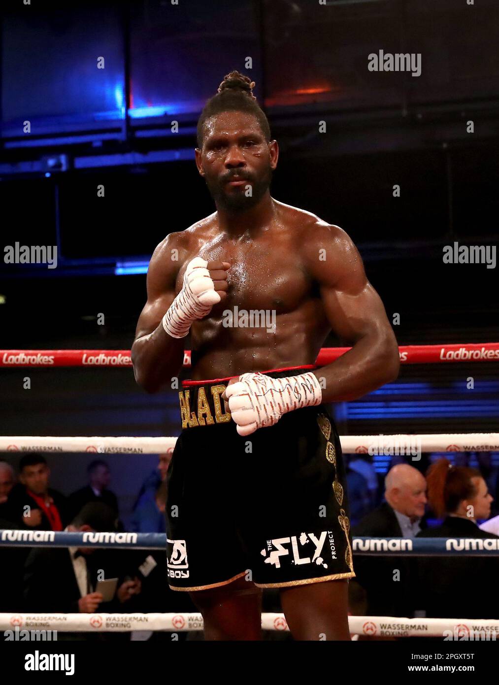 Boris Crighton after losing his Light-Heavyweight fight against Lyndon ...