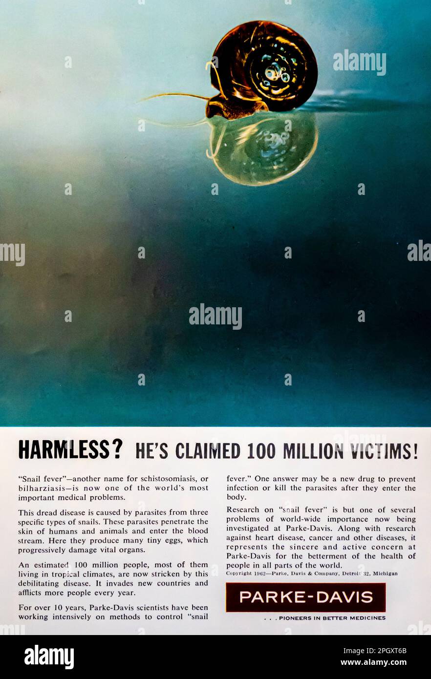 Parke-Davis Pharmaceutical company advert in a Natgeo magazine,October ...