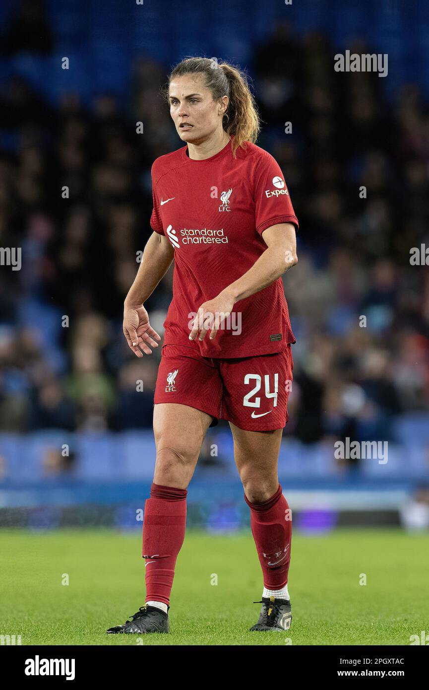 Katie Stengel of Liverpool during the Barclays FA Women’s Super League ...