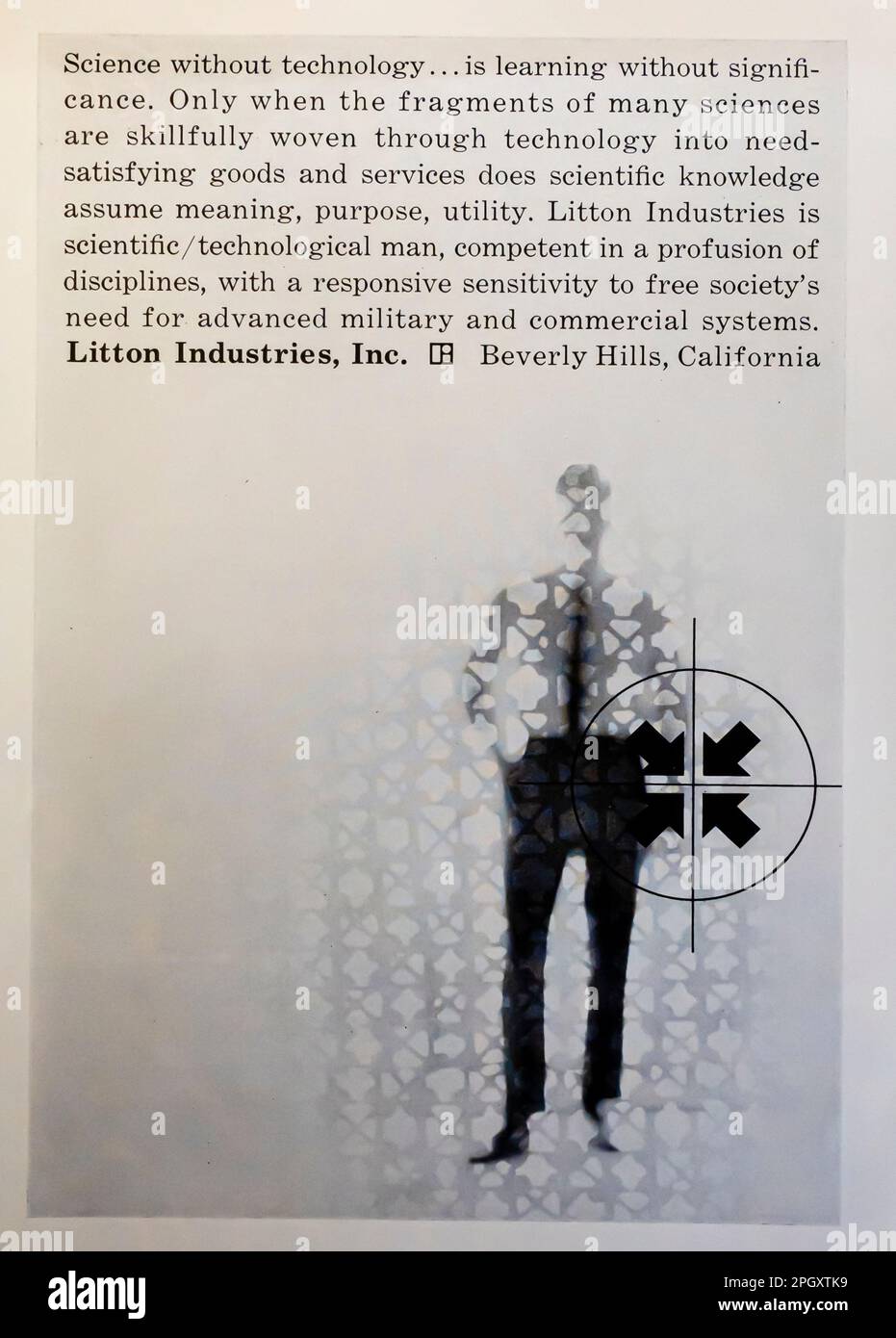 Litton Industries advert in a Natgeo magazine, October 1962 Stock Photo ...