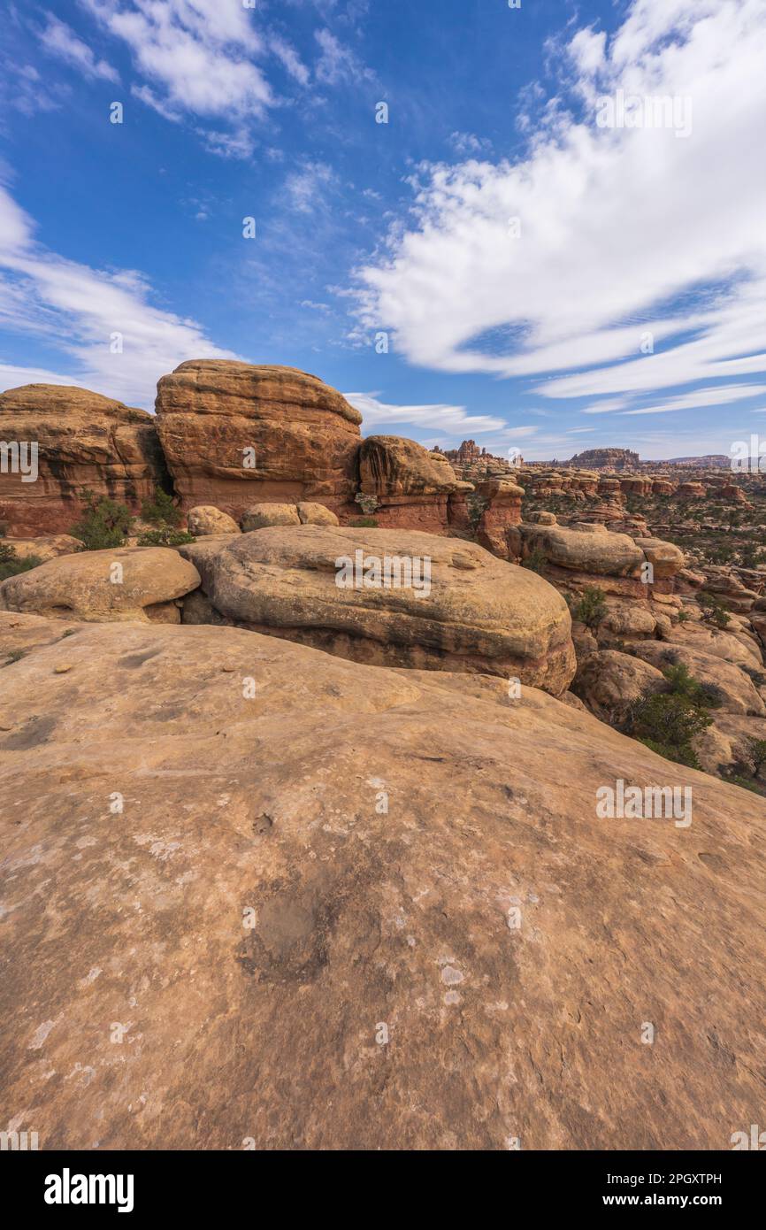 Chesler park canyonlands national park hi-res stock photography and ...