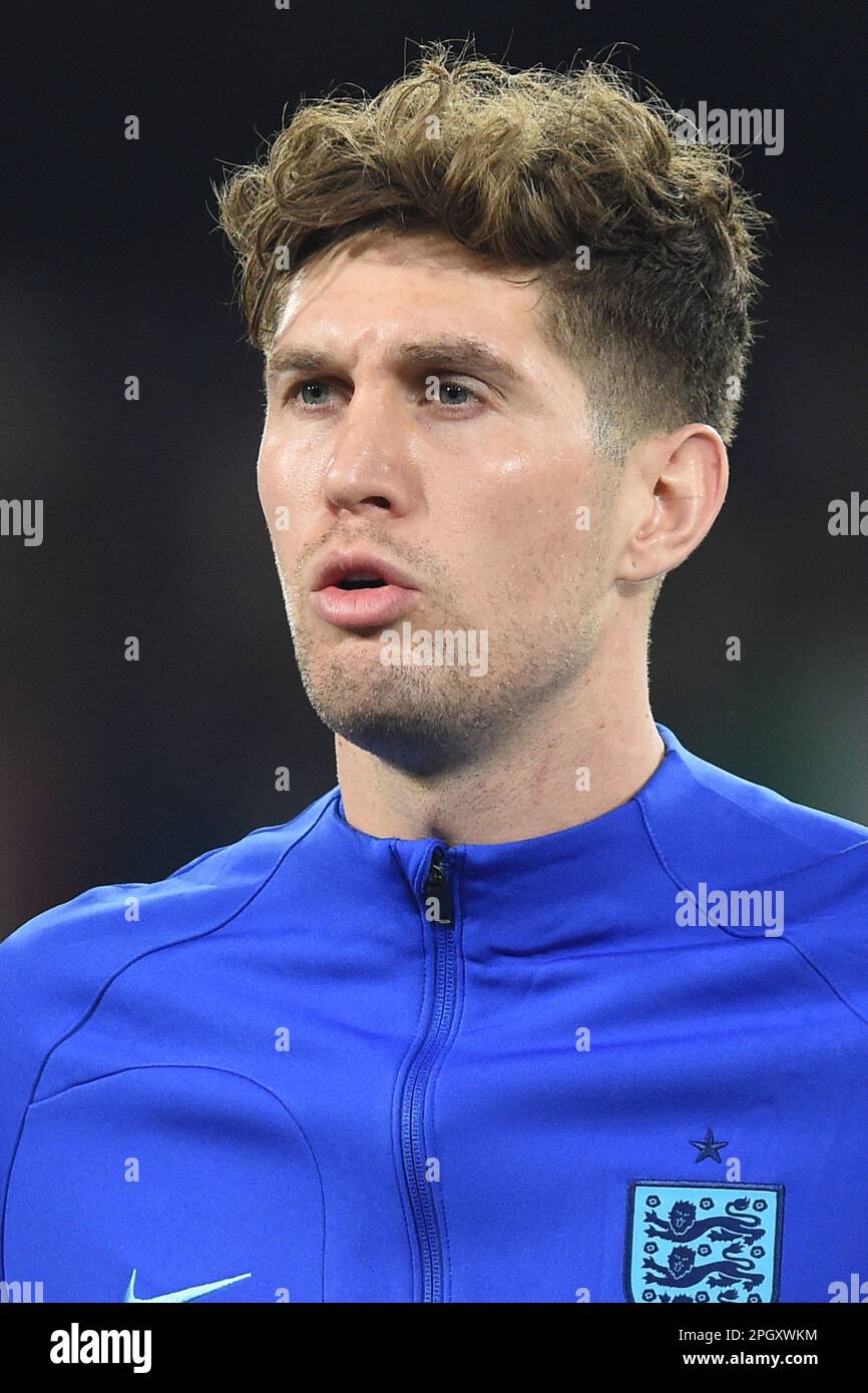 Naples, Italy. 23 Mar, 2023. John Stones of England during the Euro ...