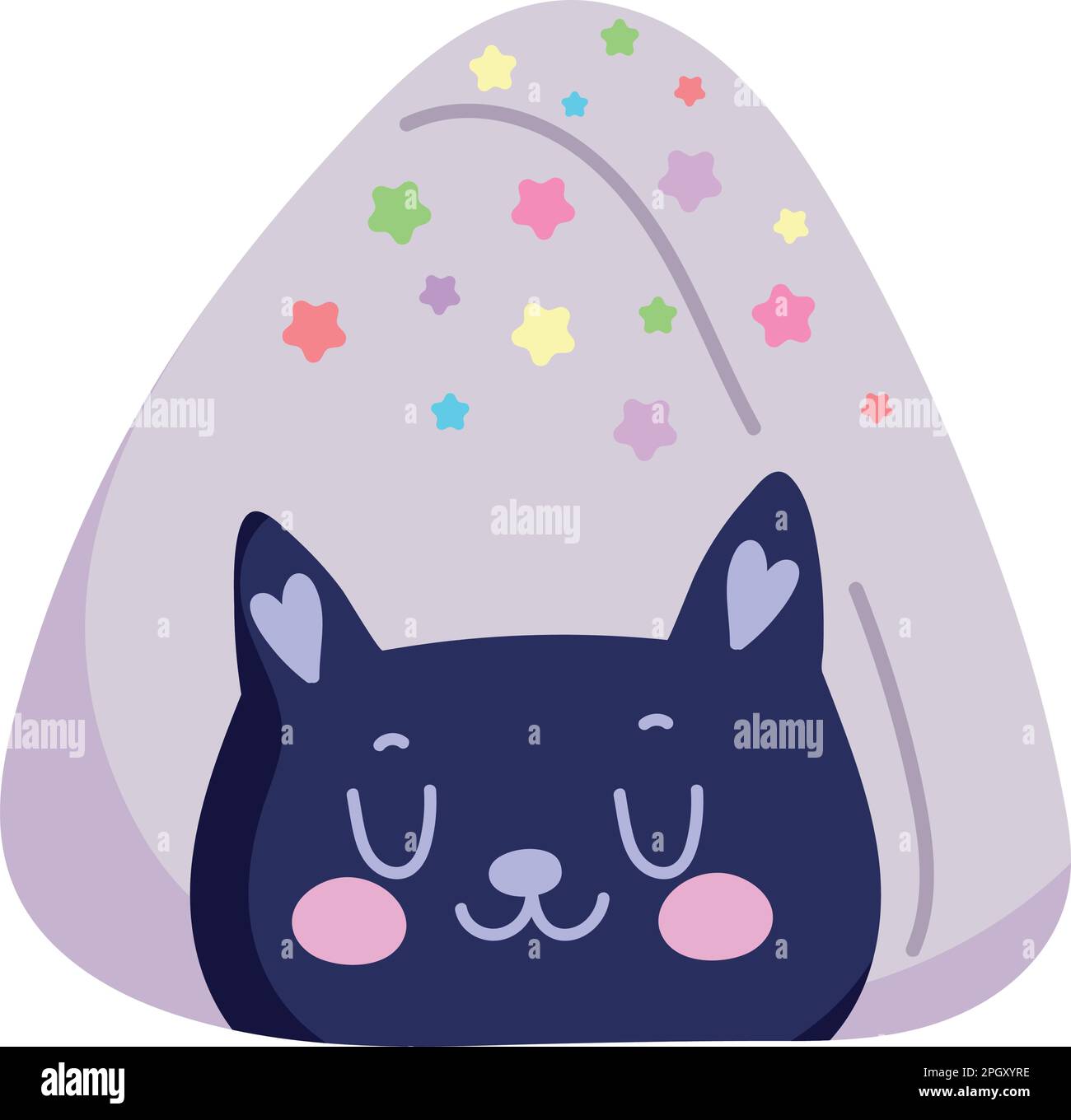 kawaii rice triangle Stock Vector Image & Art - Alamy