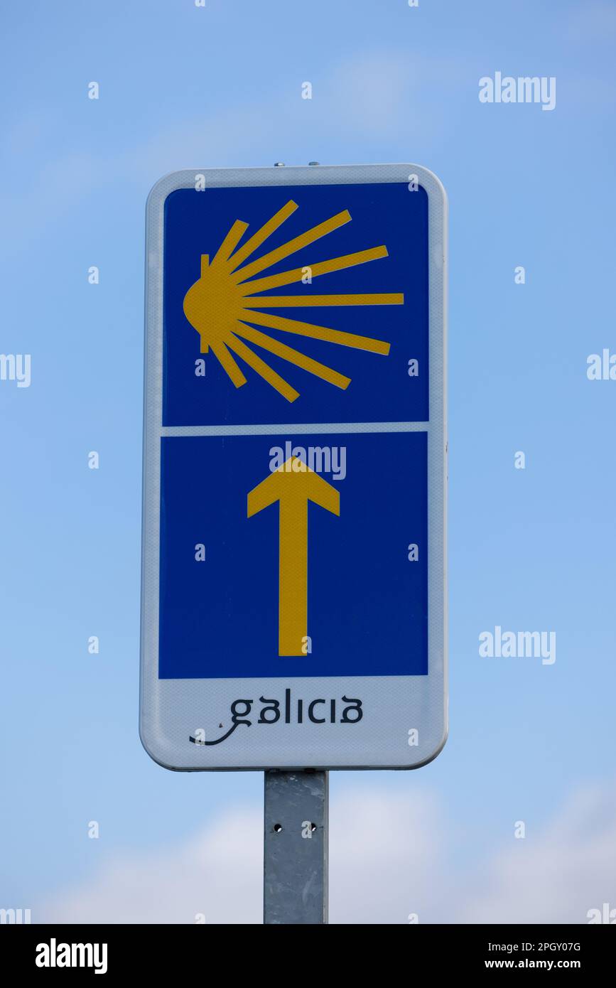 Way of Santiago sign Stock Photo - Alamy