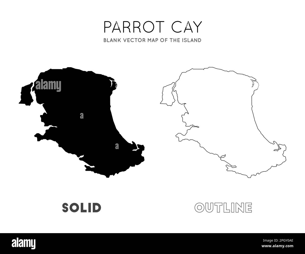Parrot cay map hi-res stock photography and images - Alamy