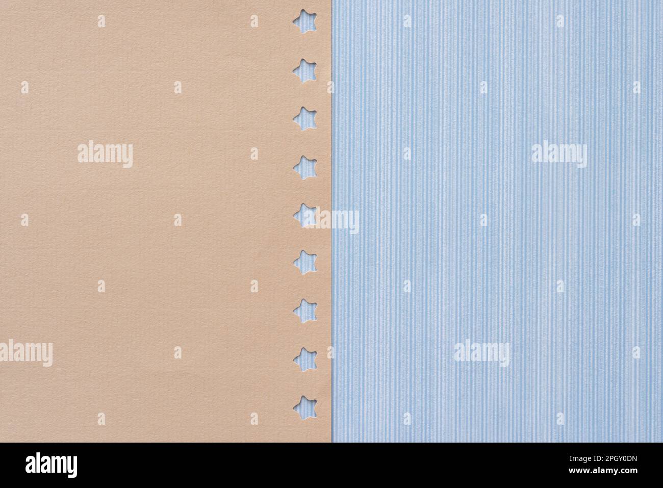 scrapbook paper with stripes and beige paper with star border Stock ...