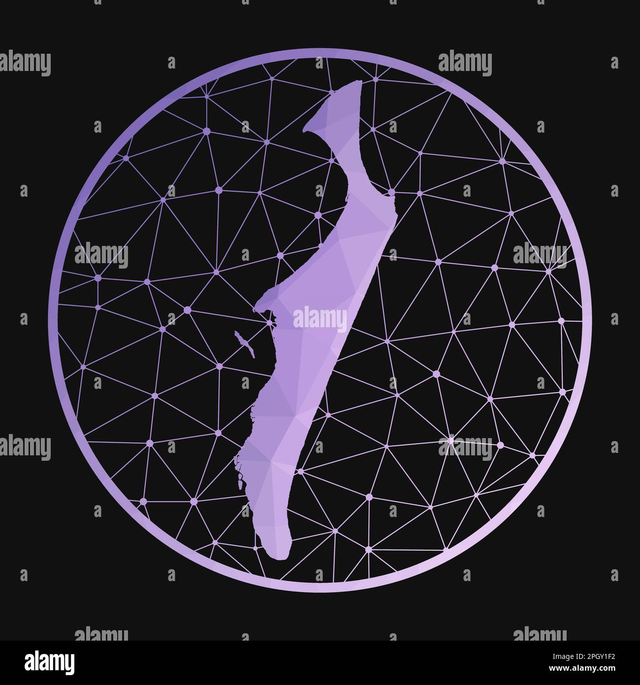 Queensland vector outline map hi-res stock photography and images - Alamy