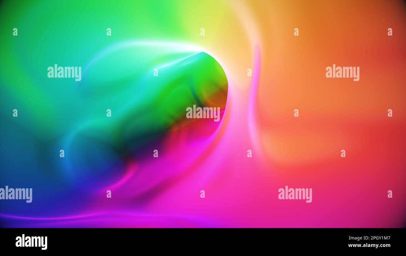 A colorful looping abstract liquid gradient swirl background rendering ...