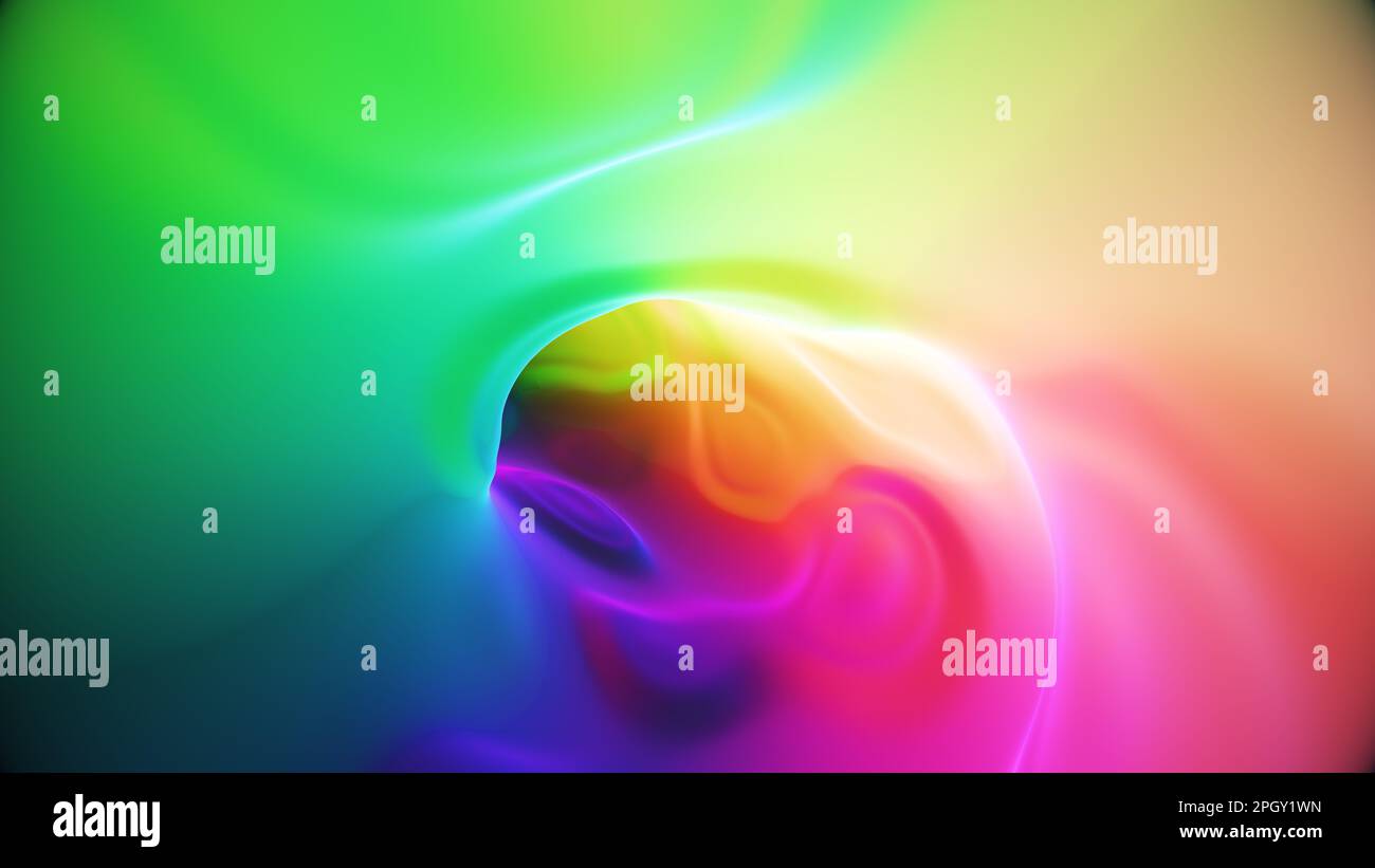 A colorful looping abstract liquid gradient swirl background rendering ...