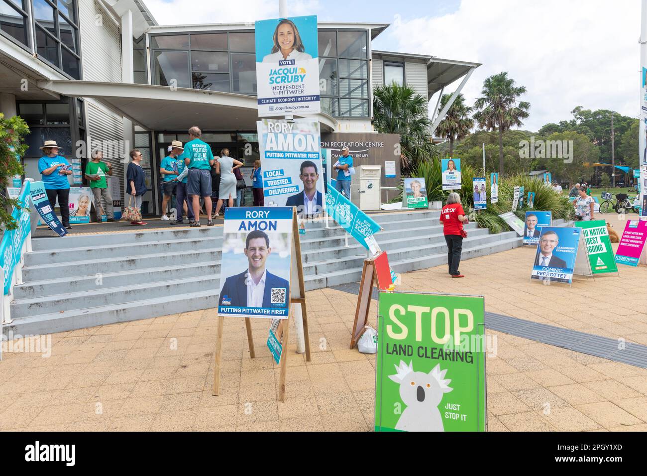 Saturday 25th March 2023, Election day in New South Wales and voters go ...