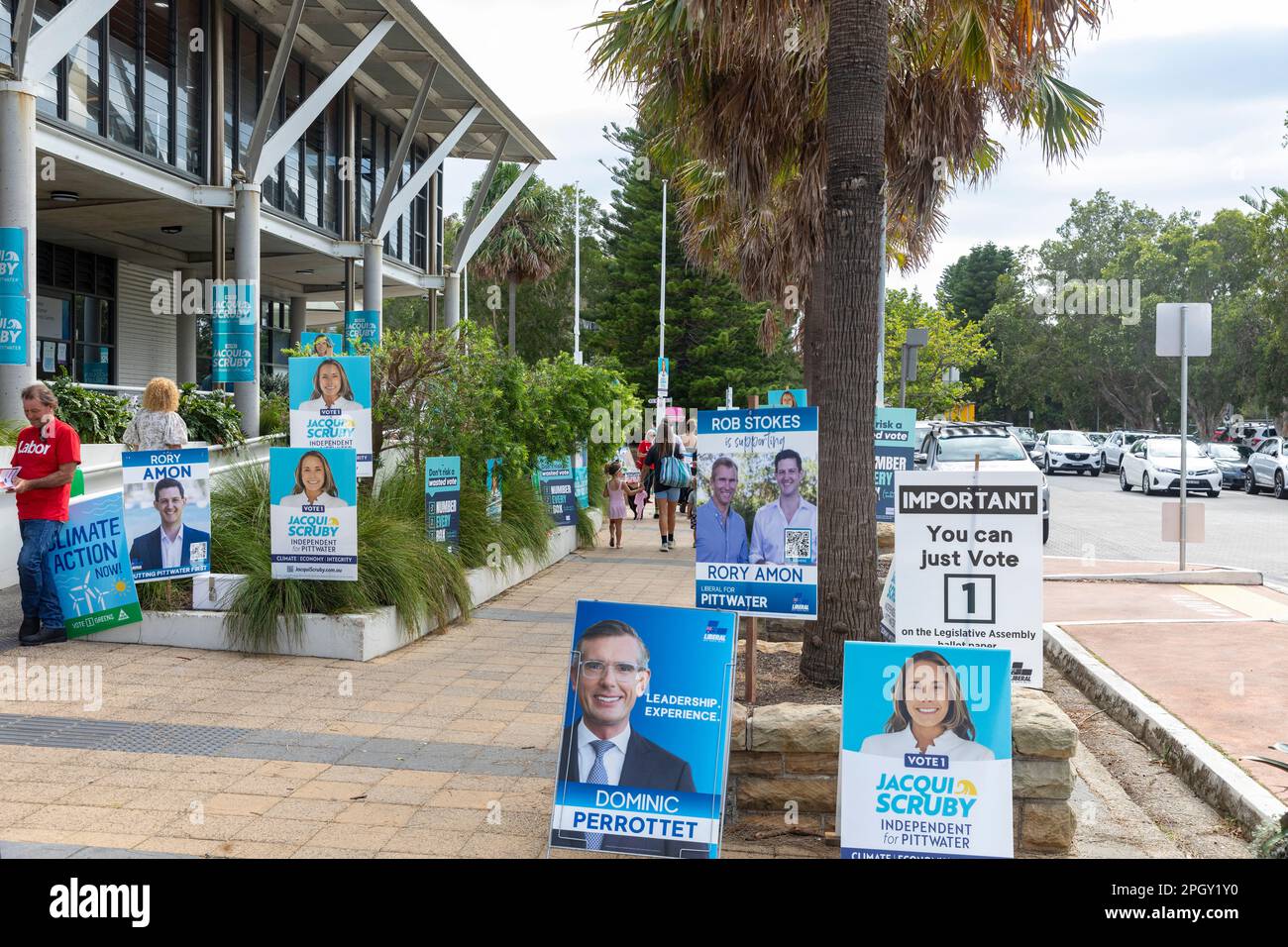 Saturday 25th March 2023, Election day in New South Wales and voters go ...
