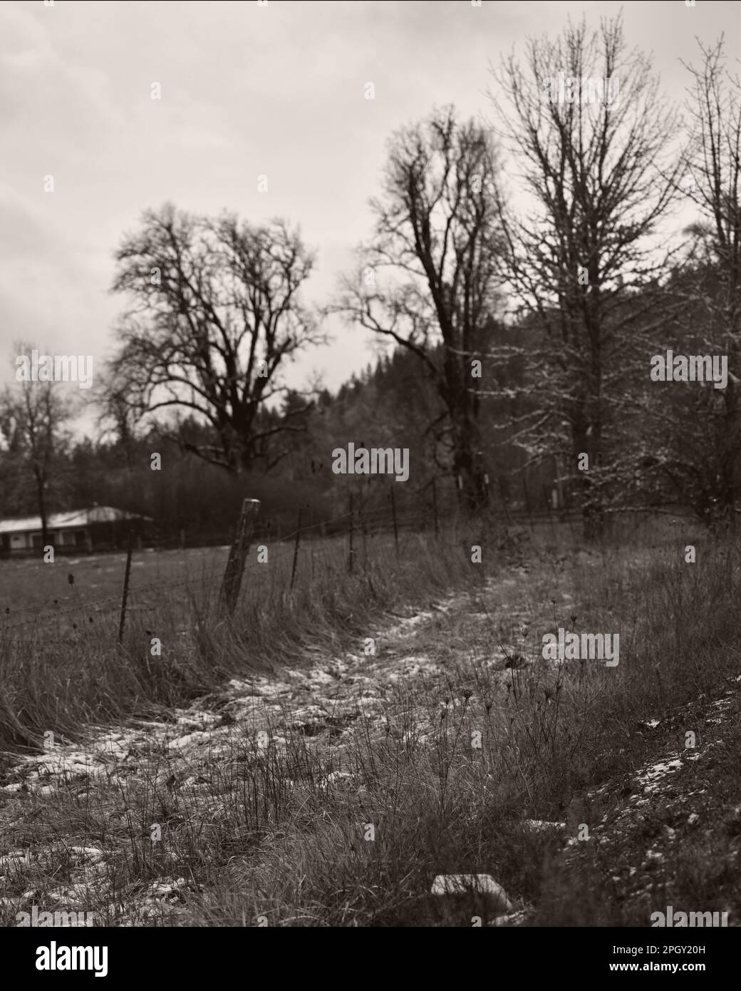 Roadside snow fence hi-res stock photography and images - Alamy