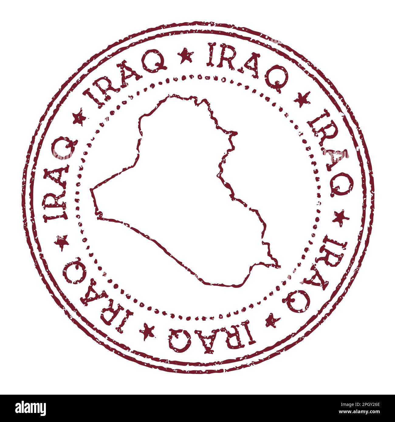 Vintage iraq map Cut Out Stock Images & Pictures - Alamy