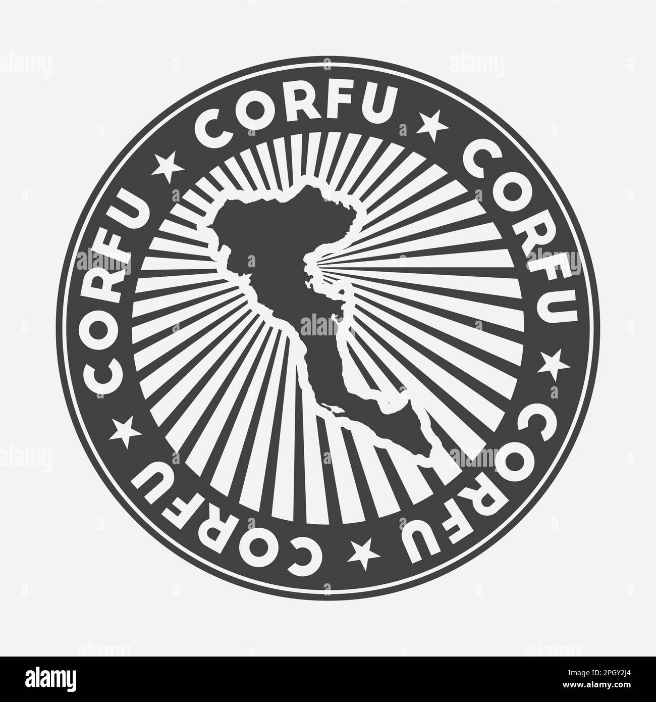 Travel greece corfu island Stock Vector Images - Alamy