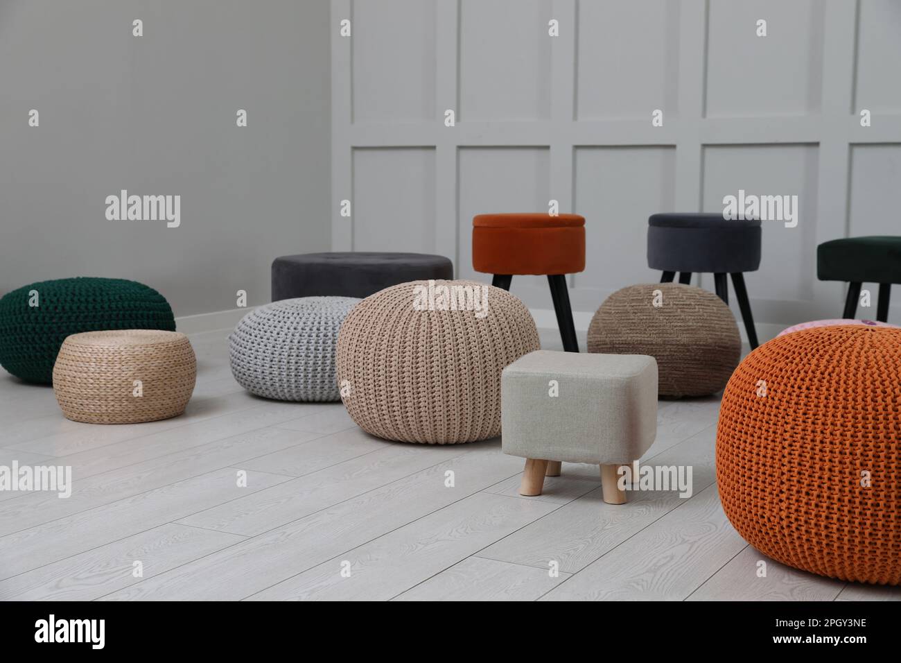 Soft poufs hi-res stock photography and images - Alamy
