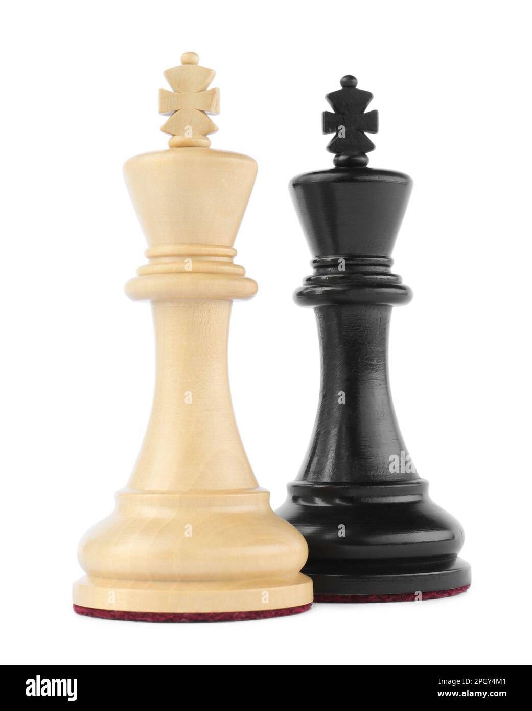 Different kings on white background. Chess pieces Stock Photo - Alamy