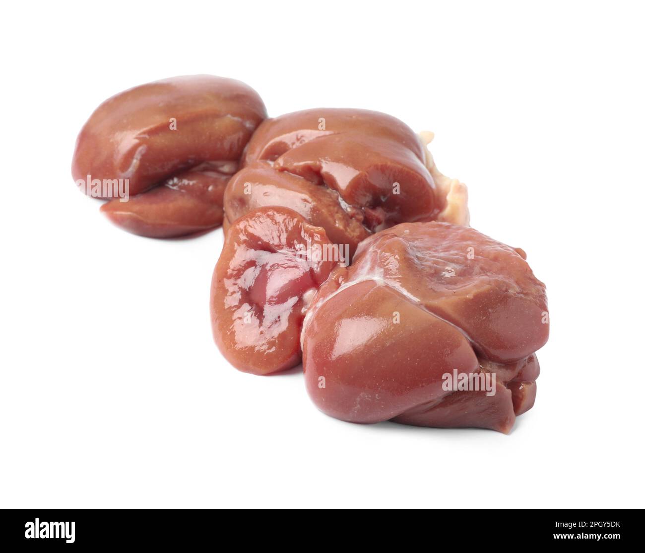 Fresh raw beef kidneys on white background Stock Photo - Alamy