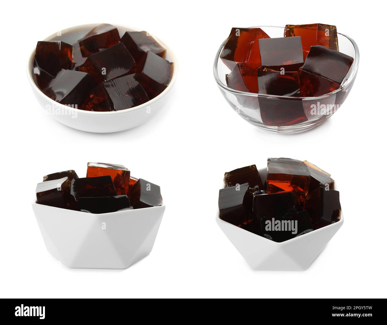 Different tasty jelly cubes hi-res stock photography and images - Alamy