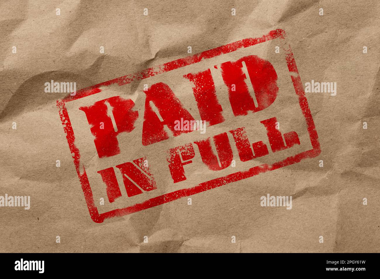 Paid in full stamp hi-res stock photography and images - Alamy