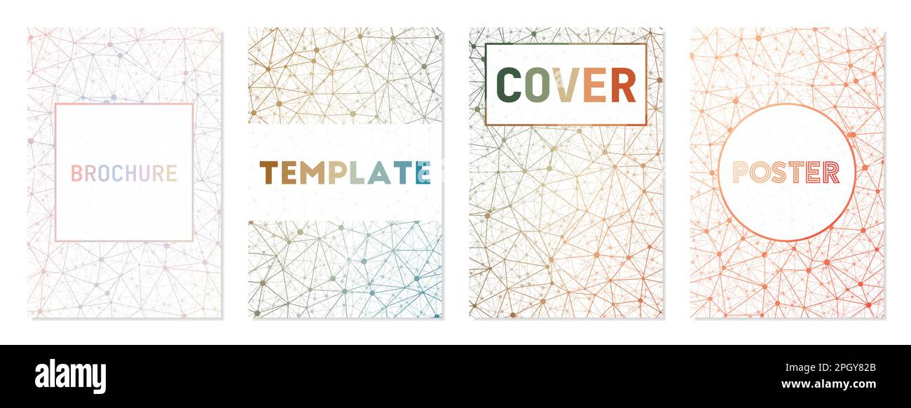 A4 brochure cover sheets. Can be used as cover, banner, flyer, poster ...