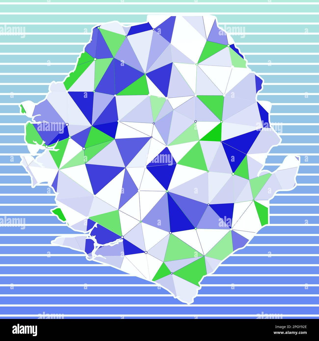 Sierra Leone vector illustration. Sierra Leone design on gradient ...