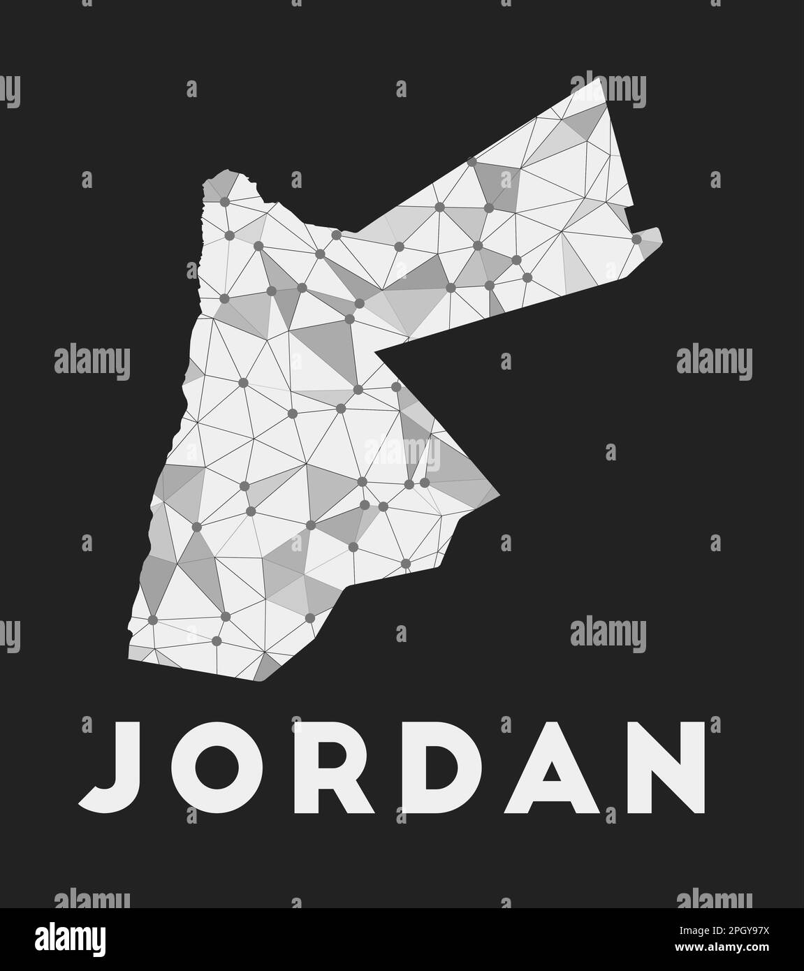 Map jordan on dark Stock Vector Images - Alamy