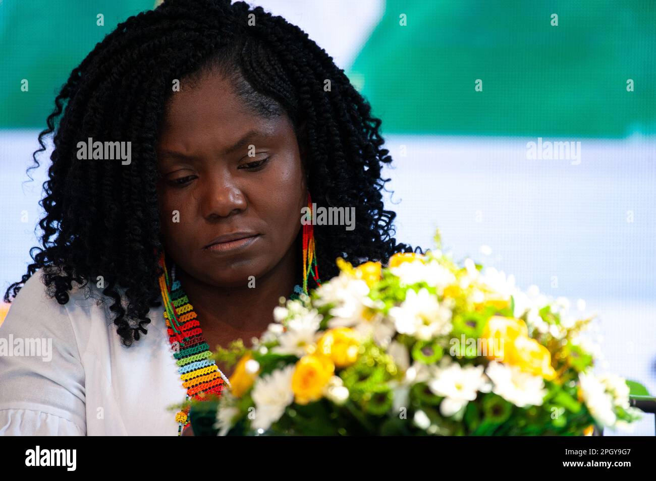 Colombia's vice-president Francia Marquez during the National People's ...