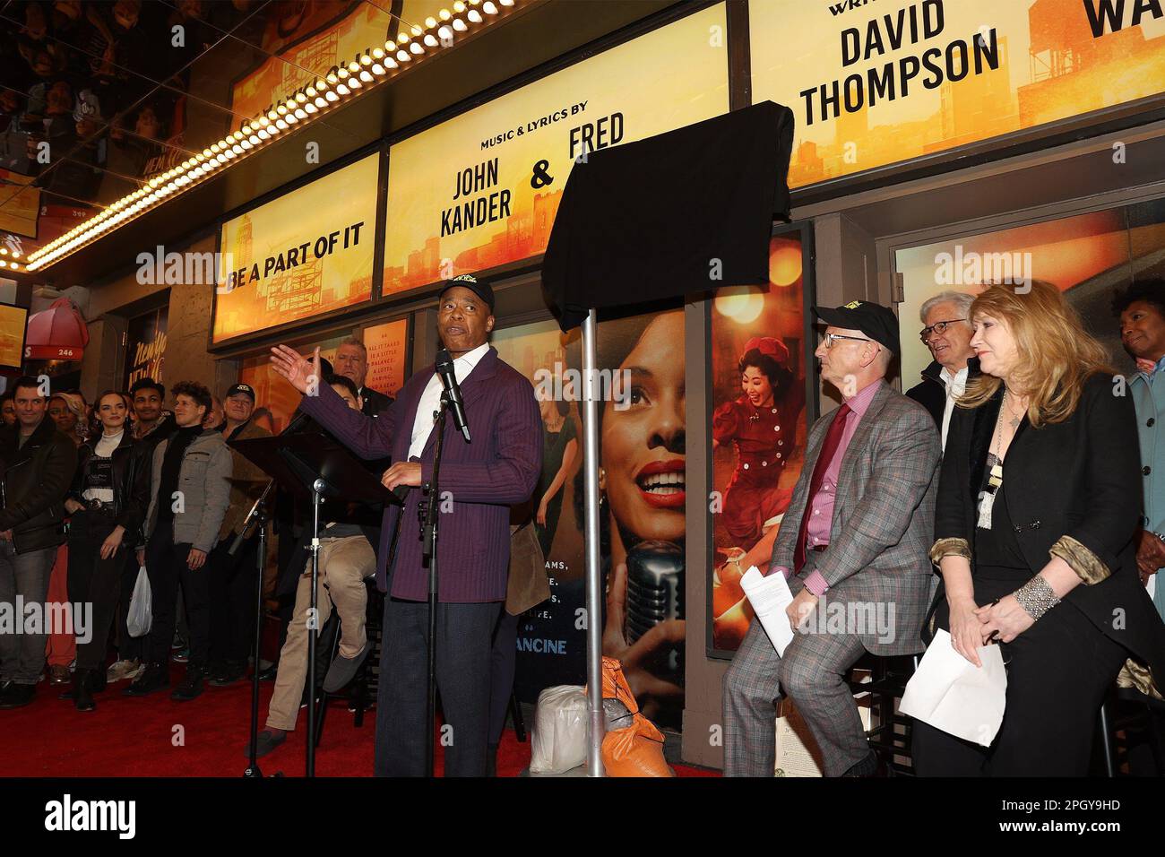 New York, NY, USA. 24th Mar, 2023. Lin-Manuel Miranda, John Kander ...