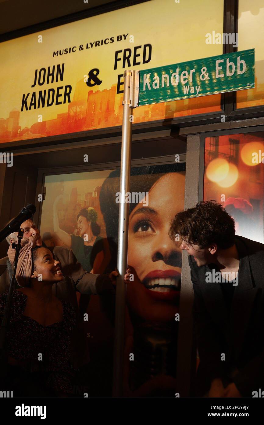 New York, NY, USA. 24th Mar, 2023. Anna Uzele, Colton Ryan at a public ...
